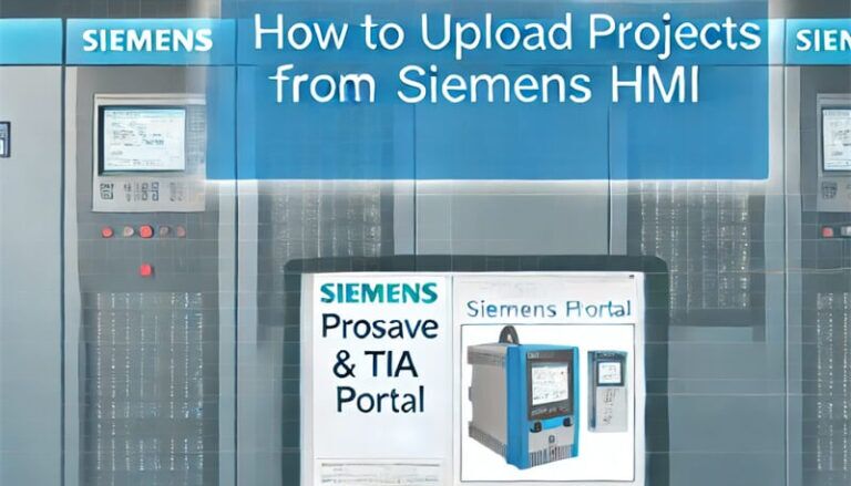 How to Upload Projects from Siemens HMI Using Prosave and TIA Portal ...